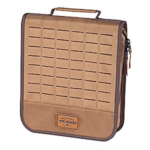 Plano Guide Series Blade Bag, Brown 1680 Denier Fabric, Includes 8 Removable Zip-Seal Organizer Bags, Water-Resistant Soft Storage for Spinner Baits and Blades