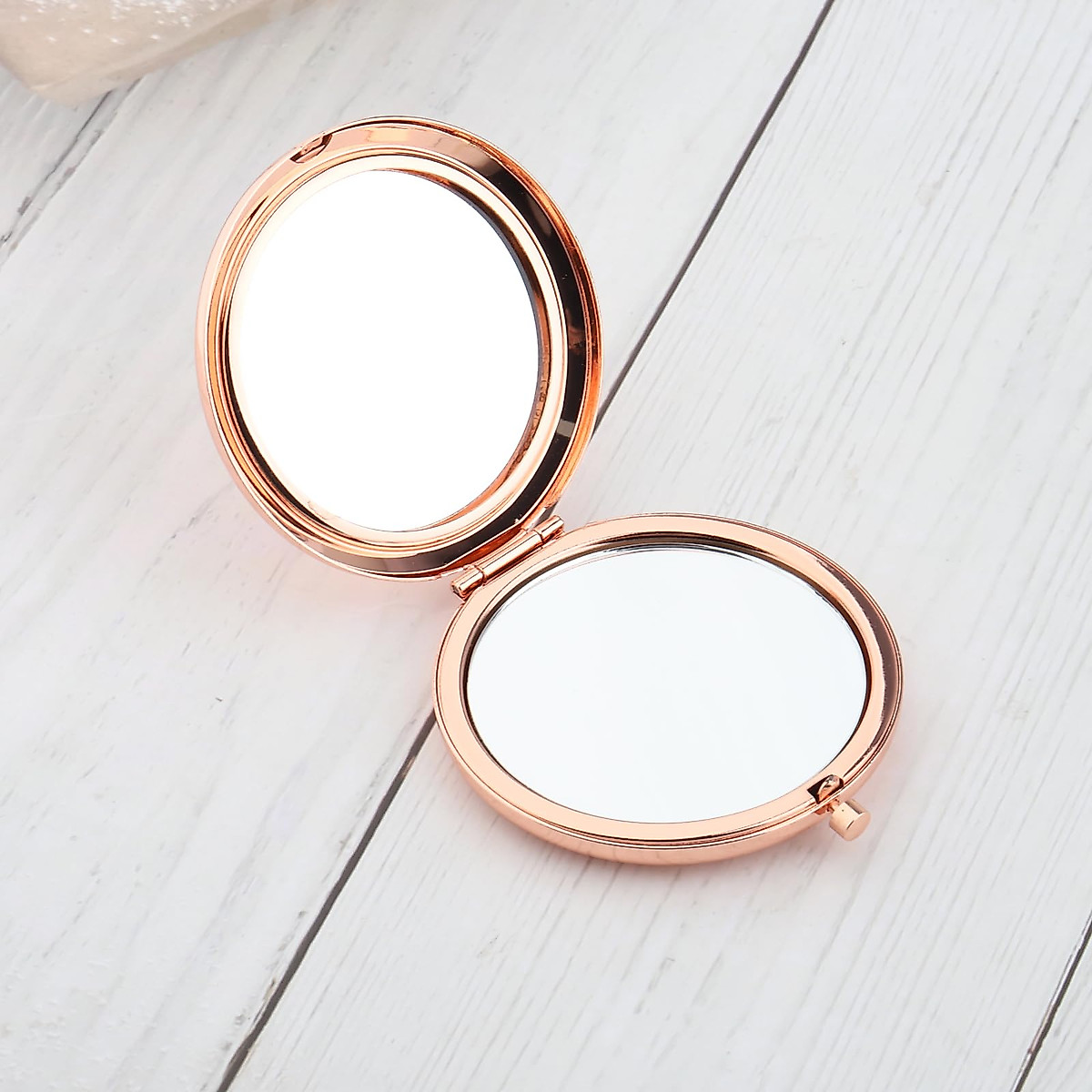 WUSUANED Flowers Girl Makeup Mirror Proposal Gifts Wedding Party Gifts Bridesmaid Mirror Mother of The Bride Gift (Flowers Girl Makeup Mirror)