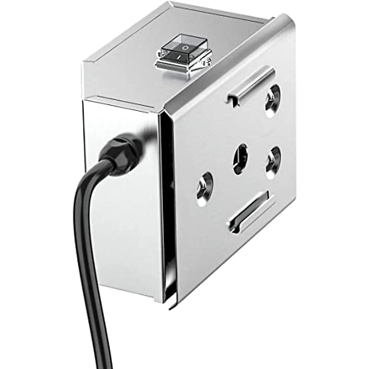 onlyfire Universal Grill Electric Replacement Stainless Steel Rotisserie Motor 110 Volt On/Off Switch- 50 lb. Load,