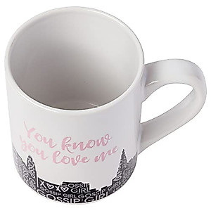 Silver Buffalo Gossip Girl You Know You Love Me XOXO Gossip Girl Ceramic Mug, 14 Ounces
