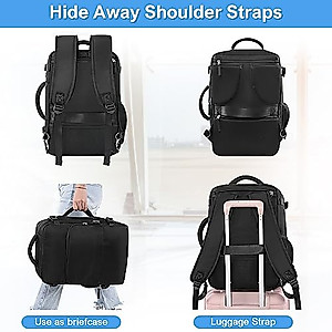 Sinaliy Travel Backpack, Personal Item Size Airline Approved, Backpack with Multi-Pockets, College Backpack Bag, Hiking Backpack, Waterproof Carry On Backpack Business Backpack