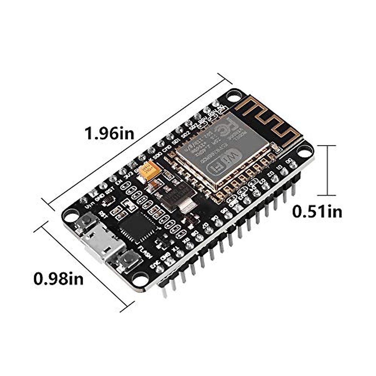 ACEIRMC ESP8266 NodeMCU LUA CP2102 ESP-12E Internet WiFi Development Board Open Source Serial Wireless Module Internet for Arduino IDE Micropython (6pcs)