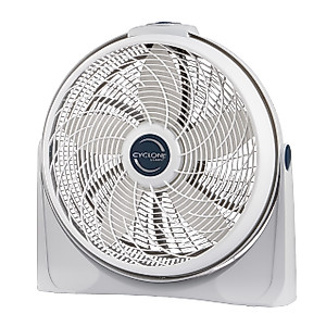 Lasko 3520 20 Inch 3-Speed Cyclone Air Circulator Home Fan, White