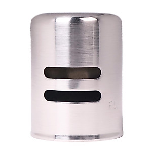 Westbrass D201-07 1-5/8" x 2-1/4" Soild Brass Air Gap Cap Only, Non-Skirted, Satin Nickel