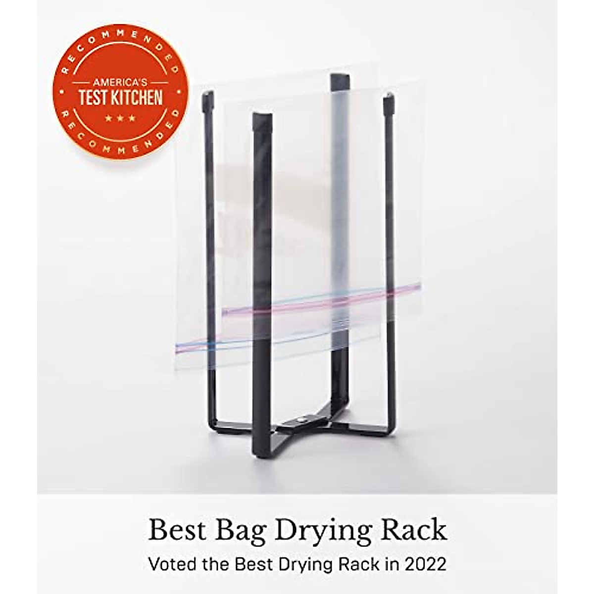 YAMAZAKI home 6785 Kitchen Multi Eco Stand-Multifunctional Plastic Bag Holder, One Size, Black