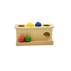 LEADER JOY Montessori Toddlers Wooden Push Ball Toys Baby Preschoolers Toys Push Toys