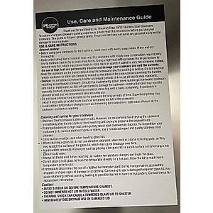 Gourmet Edge 16-Quart Stock Pot - Stainless Steel Soup Pots with Lid as Dishwasher and Oven Safe Cookware, Silver