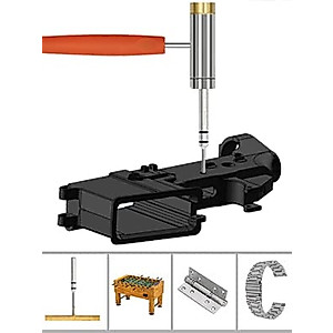 BESTNULE Punch Set, Punch Tools, Roll Pin Punch Set, Made of Solid Material Including Steel Punches and Hammer, Ideal for Maintenance (Without Bench Block)