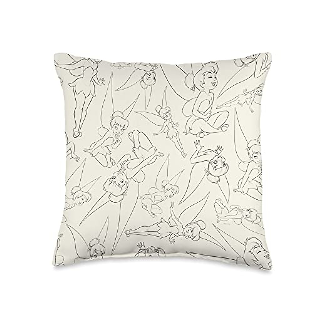 Disney Peter Pan Tinker Bell Poses Throw Pillow, 16x16, Multicolor