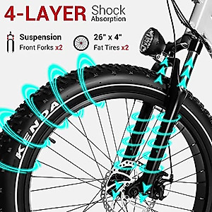 Himiway Cruiser Step-Thru Electric Bike for Adults, 60Miles Range 48V 17.5Ah Battery 750W Motor 26" x 4" Fat Tire Electric Bike, 25MPH E Bike Adults 350LBS Payload, Shimano 7 Speed, UL Certified