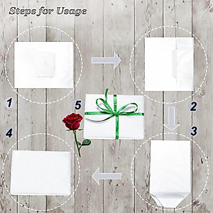 100 Sheets White Tissue Paper Artdly 14 x 20 Inches Recyclable White Wrapping Paper Bulk for Weddings Birthday DIY Project Festival Wrapping Crafts Decor