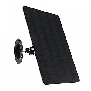 YALIYA 10W 6V Micro USB Solar Panel 2000mAh 360-degree Rotation Waterproof Wall Mounted Monocrystal Silicon Solar Plate for USB Camera