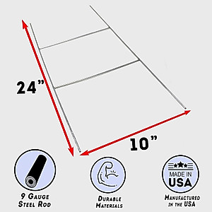 VIBE INK Pack of Blank Yellow Yard Signs 18x24 with H-stakes for Garage Sale, for Rent, Open House, Estate Sale, Now Hiring, or Political Lawn Signs (25)