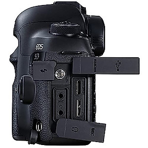 Canon EOS 5D Mark IV DSLR Camera with 24-105mm f/4L II Lens Kit + 75-300 III Lens + 256GB Sandisk Memory, TTL Speedlight Flash, Power Grip + Special Software Package Bundle (Renewed)