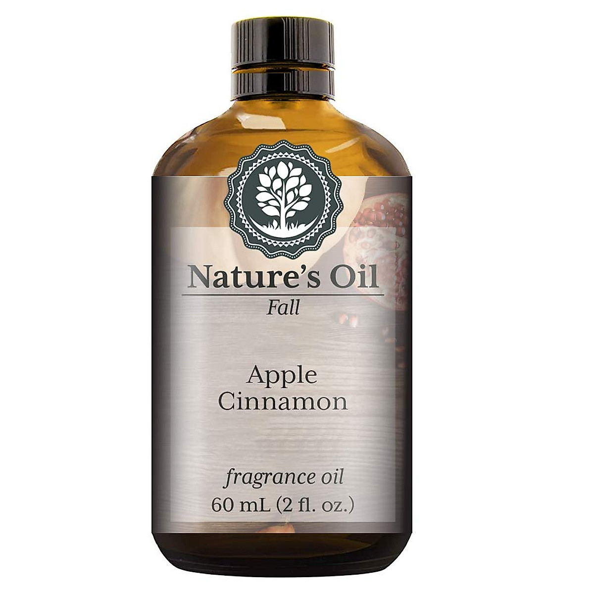 Apple Cinnamon Fragrance Oil (60ml) for Diffusers, Soap Making, Candles, Lotion, Home Scents, Linen Spray, Bath Bombs, Slime