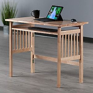 Winsome Wood Mission Home Office, Natural, 40.0 x 20.0 x 30.0