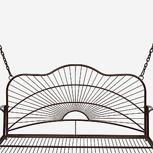 Patio Porch Hanging Swing Chair Garden Deck Yard Bench Seat Outdoor Furniture Brown