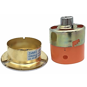 TUNA UL & CUL Listed 1/2"NPT Fire Sprinkler Head 155°F (68°C) Concealed Pendent Spray K80 Standard Response for Automatic Fire sprinkler System Concealed Head with White Cover Plate