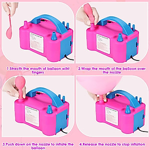 Balloon Arch Kit and Balloon Pump, 9Ft Tall & 10Ft Wide Adjustable Balloon Arch Stand with Water Base, Balloons Tying Tools and Other Accessories for Wedding Birthday Party Decoration