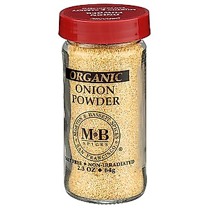 Morton & Bassett Onion Powder Seasoning, Non GMO, 2.3 Ounces (Pack Of 3)