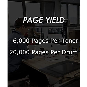 (3 Pack Toner/1 Pack Drum) Green Toner Supply Compatible TN460 DR400 Toner Cartridge Drum Unit Replacement for Brother HL-1240 MFC-8600 MFC-9700 Printer