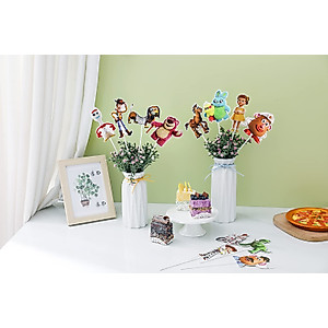 32PCS Toy Inspired Party Decorations,Centerpieces Decorations Stick Table Toppers For Birthday Party Baby Shower Party Supplies Decor Table Toppers