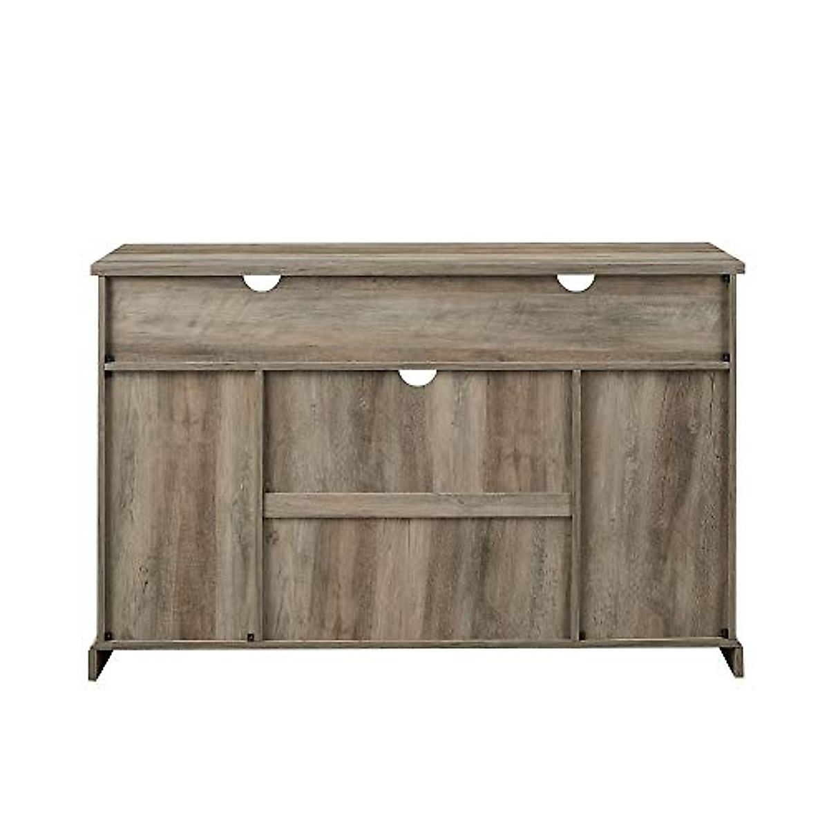 Walker Edison Clayton Farmhouse Sliding Double Barn Door TV Stand for TVs up to 58 Inches, 52 Inch, Grey Wash