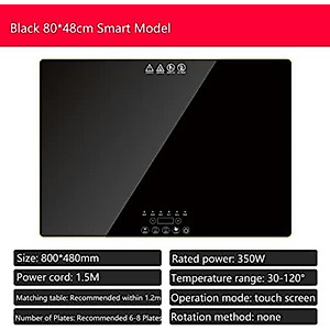 Electric Food Warmer Plate, Electric Warming Tray Serving Tray Food Multifunctional Hotplates Warmer Hot Plate with Adjustable Temperature Control Keep Food Warm for Buffets Home Dinners