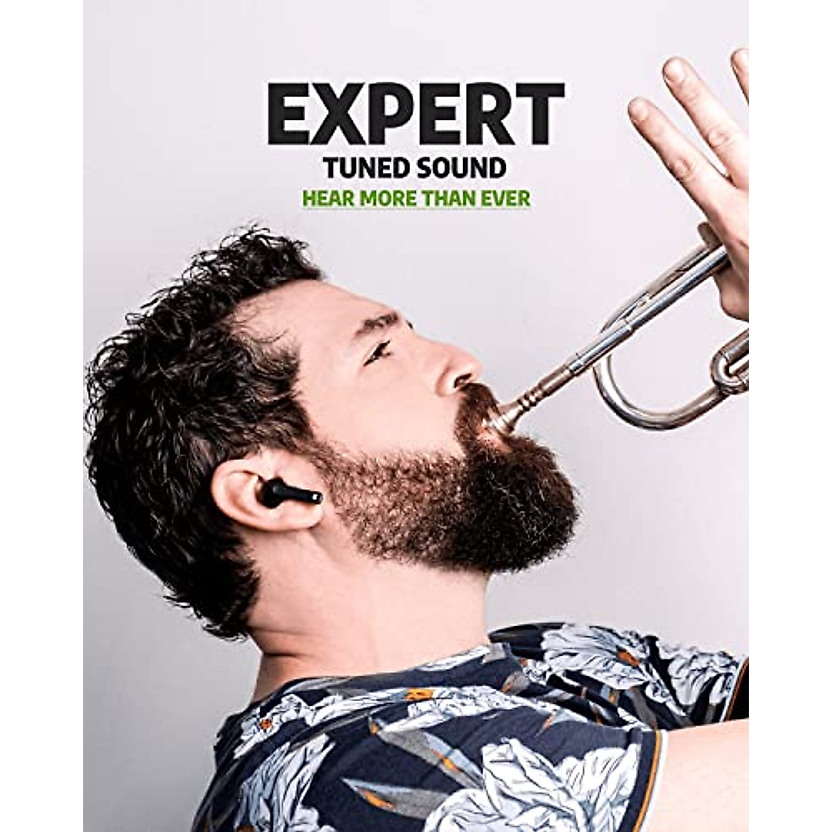 ausounds Wireless Earbuds, Bluetooth, Touch Control, Dual Mics, Workout Sweat Resistant(Black)