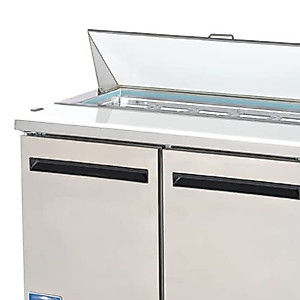 Arctic Air AST48R 48.25-Inch 2-Door Refrigerated Sandwich/Salad Prep Table, 115v