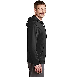 Sport-Tek Sport-Wick Fleece Hooded Pullover M Black