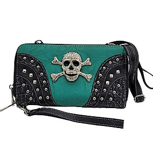 BHW SKULL WOMENS HANDBAGS SKULL WOMENS WALLET AND HANDBAGS (43-BLACK-BAG-ONY)