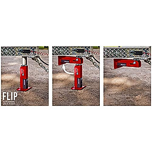 Fastway FLIP 88-00-4500 Trailer Tongue Automatic Fold-Up Jack Foot Plate for 2 1/4" Jacks-4" Extension (2-Inch Inner Jack Tube)