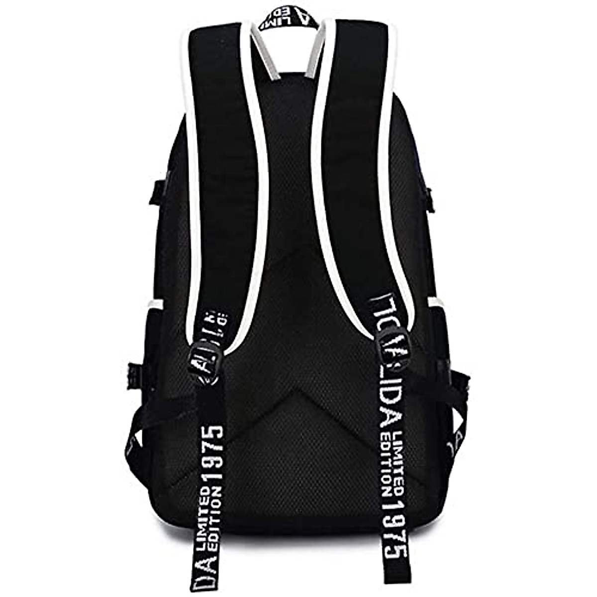 Jack and Sally Backpack School Bag Bookbag Laptop Backpack (Black 4) One Size