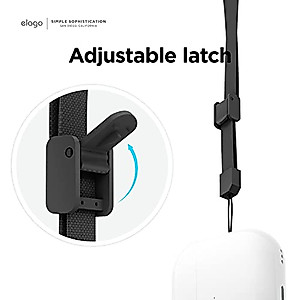 elago Clear Case Compatible with Apple AirPods Pro 2nd Generation Case Cover (2022), Strap Included, Protective Case, Transparent Shockproof, Supports Wireless Charging [Transparent]