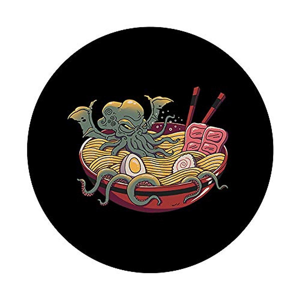 Ramen Cthulhu PopSockets PopGrip: Swappable Grip for Phones & Tablets