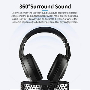 Docooler AX365 Channel Surround Gaming Headset Noise Cancelling Retractable MIC Headphone Earphone Soft Ear Cups