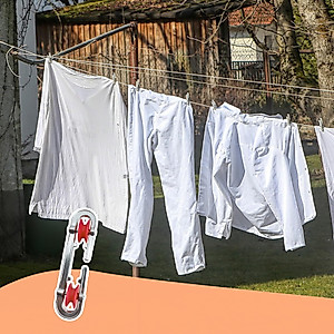 Laqerjc Clotheslines Clothesline Spreader 2Pcs Aluminium Heavy Duty Outdoor Clothes Line Separator Pulley for Long Clothesline and Heavy Loads