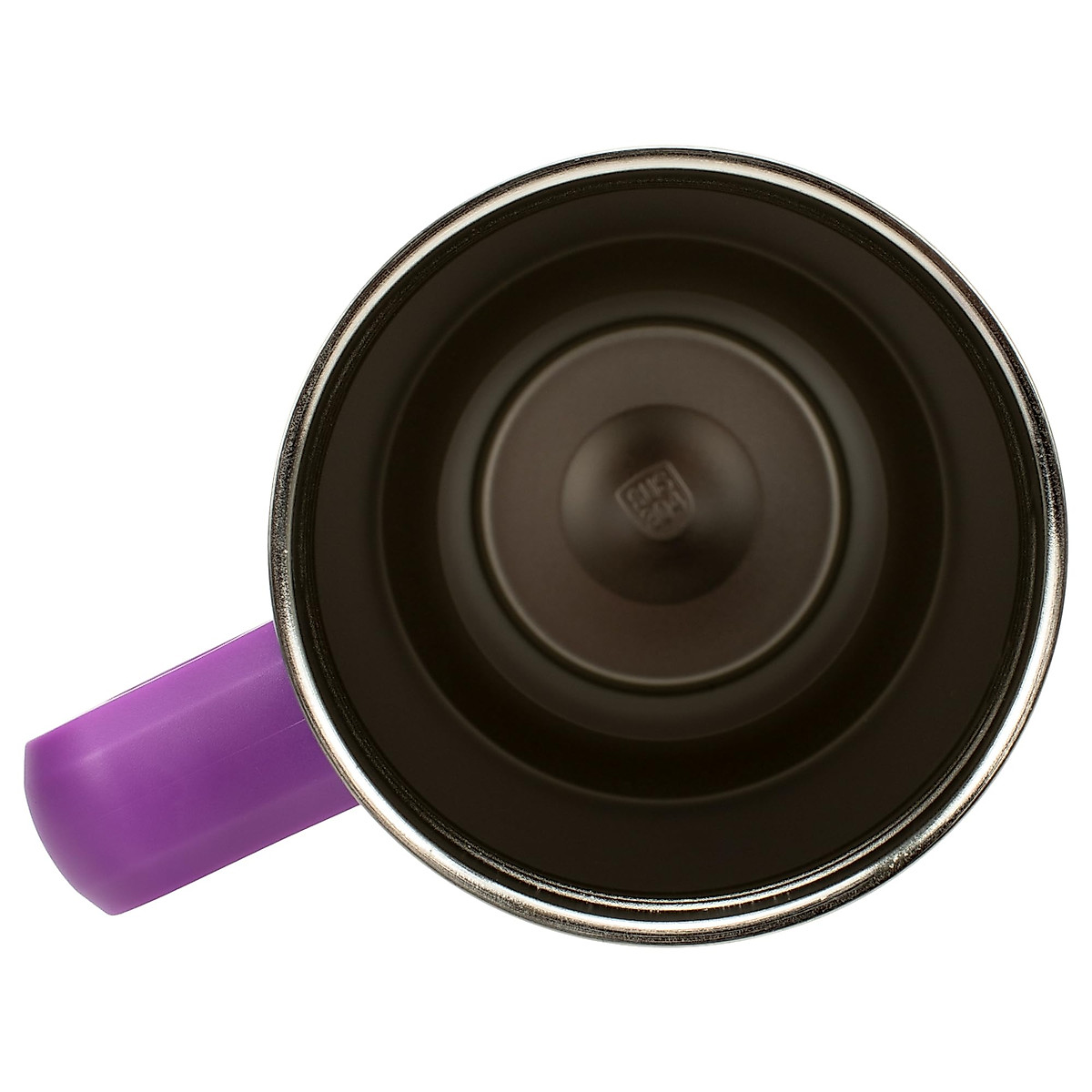 Elanze Designs Welcome to Fabulous Las Vegas Nevada 40 oz. Stainless Steel, Large Water Bottle Coffee Mug, Spill & Leak Resistant, Thermal Travel Tumbler with Handle, Lid & Straw, Teal & Purple