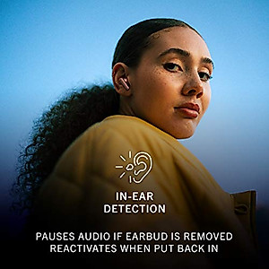 Urbanista London True Wireless Earbuds Headphones with Active Noise Cancelling, 25 Hours Playtime, Touch Controls & 6 Microphones for Clear Calling, Bluetooth 5.0 Earphones, Blue