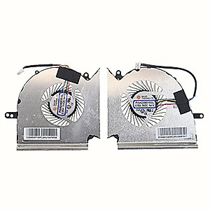 Replacement Fan for MSI GE75 Raider GL75 GP75 Leopard MS-17E2 CPU + GPU Cooling Fan Set