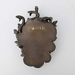 Veronese Design 7 1/4 Inch Greek Head Of Medusa Wall Plaque Cold Cast Resin Antique Bronze Finish Wall Sculpture Home Decor