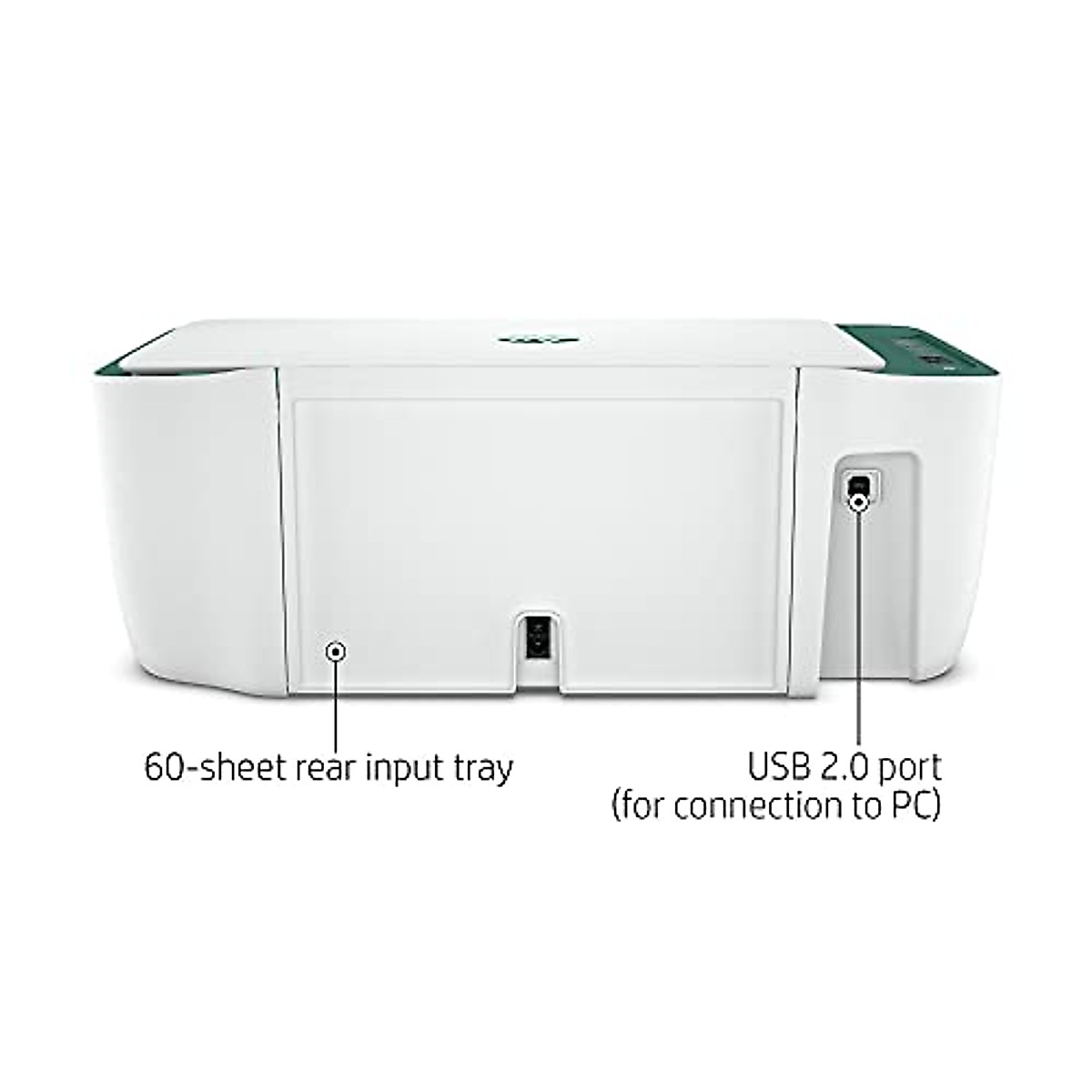 HP DeskJet 2742 Series All-in-One Color Inkjet Printer I Print Copy Scan I Wireless USB Connectivity I Mobile Printing I Up to 4800 x 1200 DPI Print Up to 7 ISO PPM I Sequoia + Printer Cable