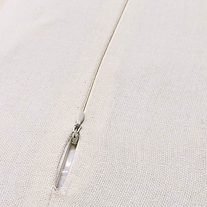 Creative Co-Op Linen Blend Embroidered Lumbar Let's Be Homebodies, Cream Color & Blue Pillow, Cream & Blue