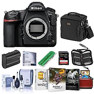Nikon D850 DSLR Camera Body - Bundle with 64GB SDXC U3 Card, Camera Case, Spare Battery, Cleaning Kit, Memory Wallet, Card Reader, Glass Screen Protector Mac Software Package