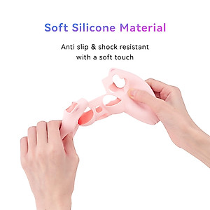 GeekShare Cat Paw PS4 Controller Skin Anti-Slip Silicone Skin Protective Cover Case for Playstation 4 DualSense Wireless Controller - Pink