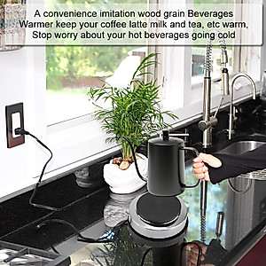 Silver,Black Small Hot Plate,Hot Plate Electric Stove, Portable 500W Electric Mini Stove Hot Plate Multifunction Home Heater Portable Single for Milk Water Coffee Heating (US Plug