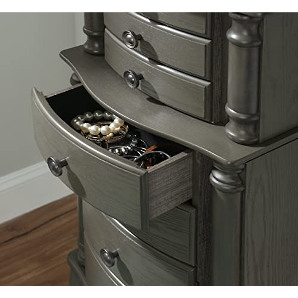 Powell Company Grey Wash Jewelry Powell Viola Armoire