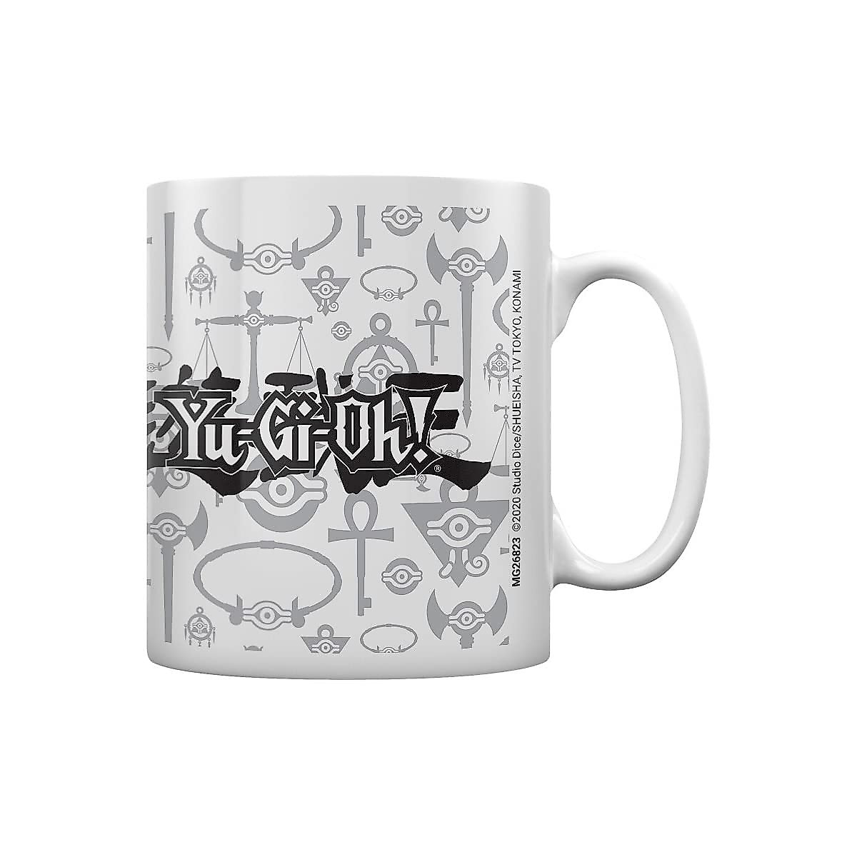 Yu-Gi-Oh! Logo Mug (One Size) (White/Gray/Black)
