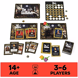 The Godfather, Last Family Standing Board Game Italian Film Fun Family Party Game Scary Movie Multiplayer Card Game, for Adults and Kids Ages 14 and up